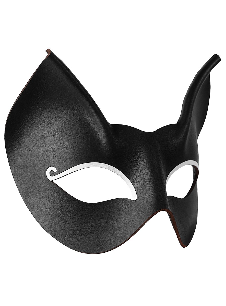 Colombina Gatta nera Masque vénitien en cuir représentant un chat ...