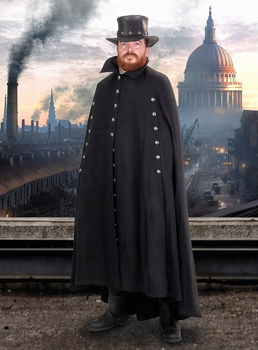 Commander's Cape - Theodor, Black - maskworld.com