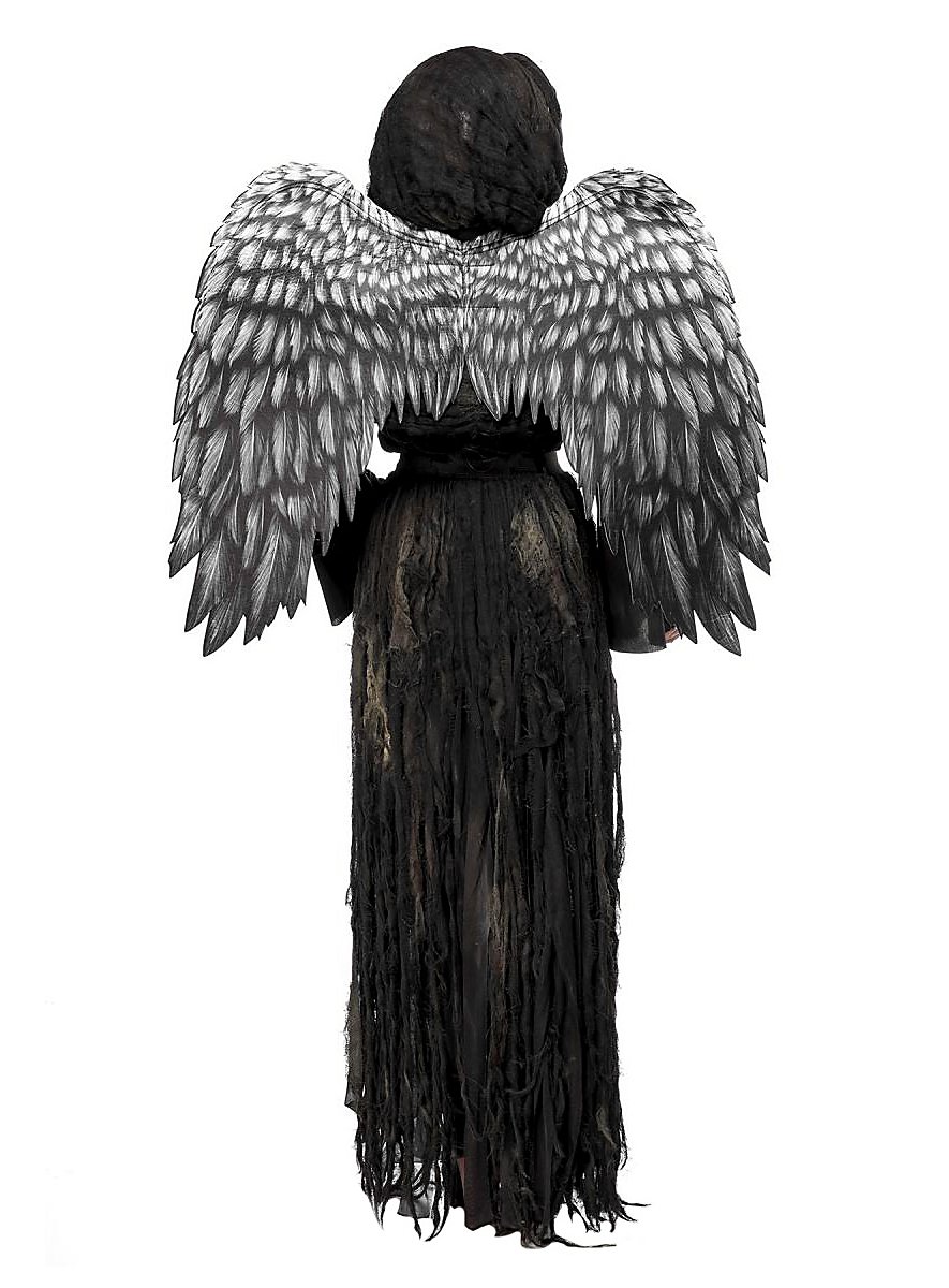 Costume da angelo nero per donna - maskworld.com