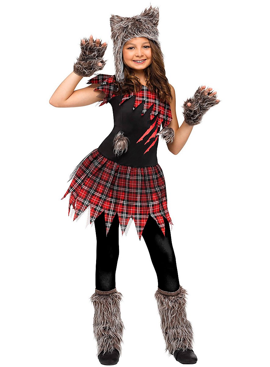 Costume da lupa selvaggia per ragazze - maskworld.com