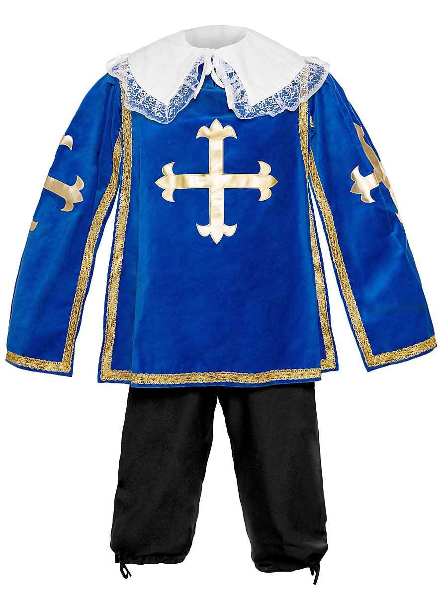 Costume da moschettiere blu - maskworld.com