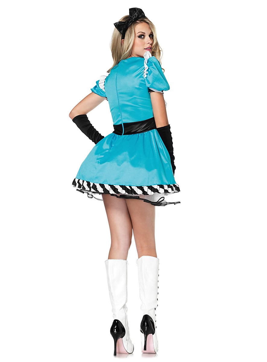 Costume da Sexy Alice con fiocco in raso - maskworld.com