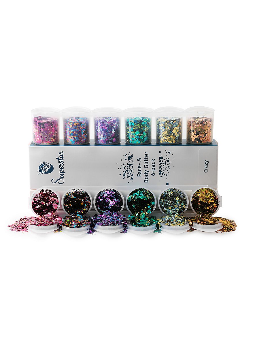 Crazy glitter mix coarse 130 ml - maskworld.com