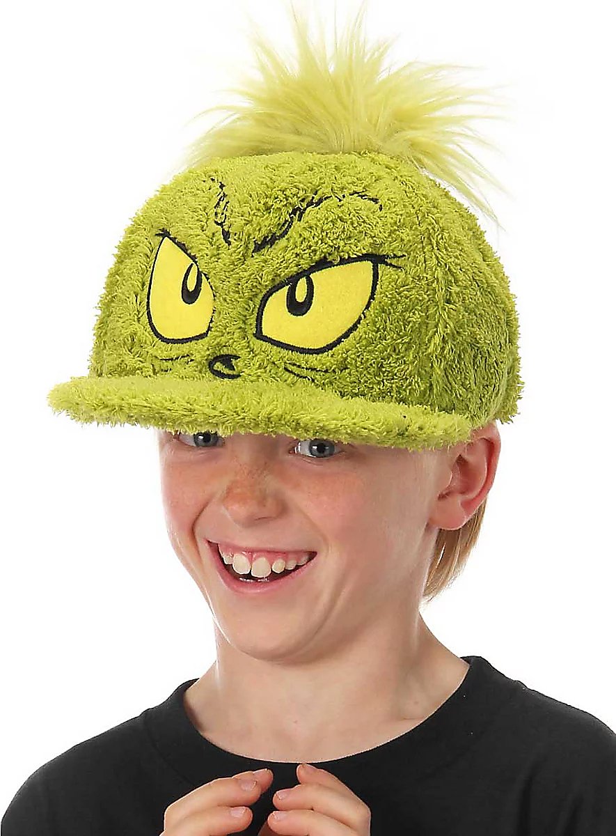 Der Grinch Plüsch-Cap für Kinder - maskworld.com
