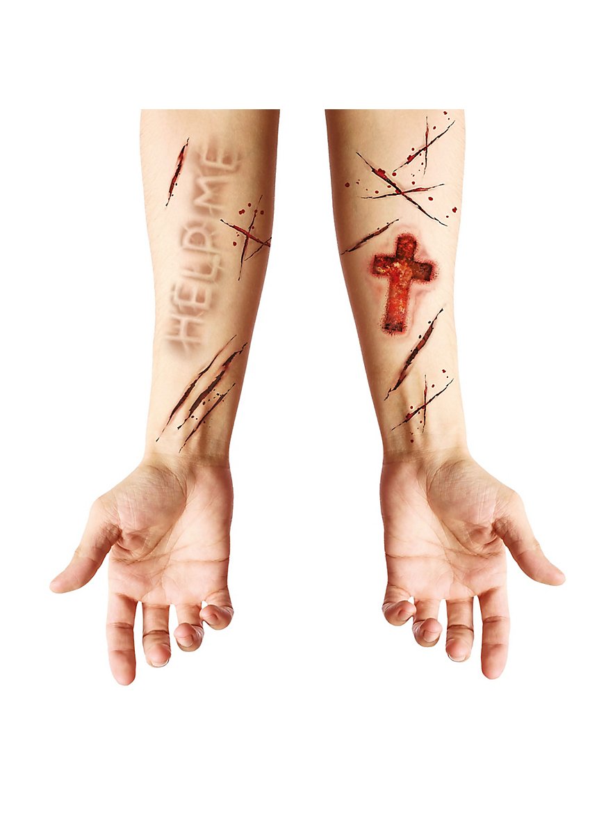 Devil Marks Adhesive Tattoos - maskworld.com