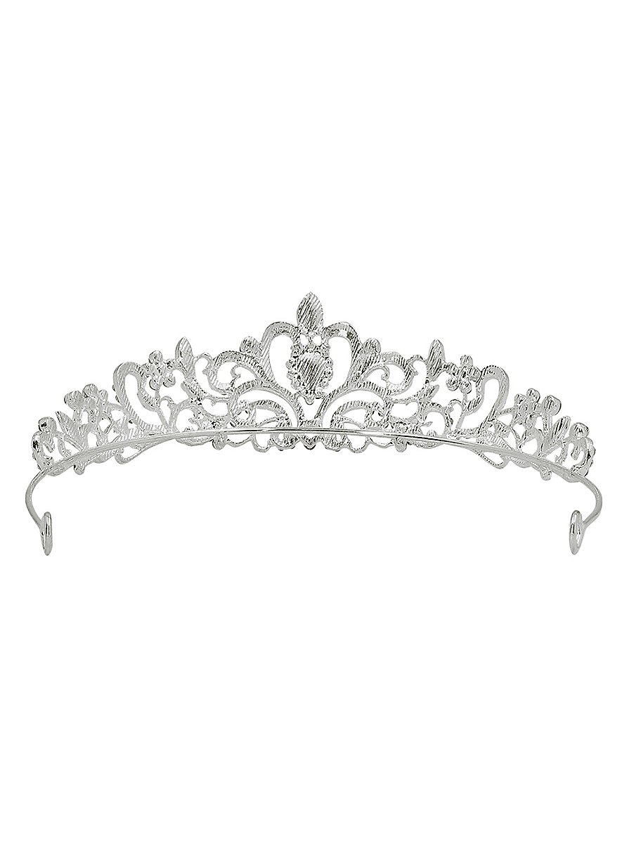 Diadema plateada Gloria - maskworld.com
