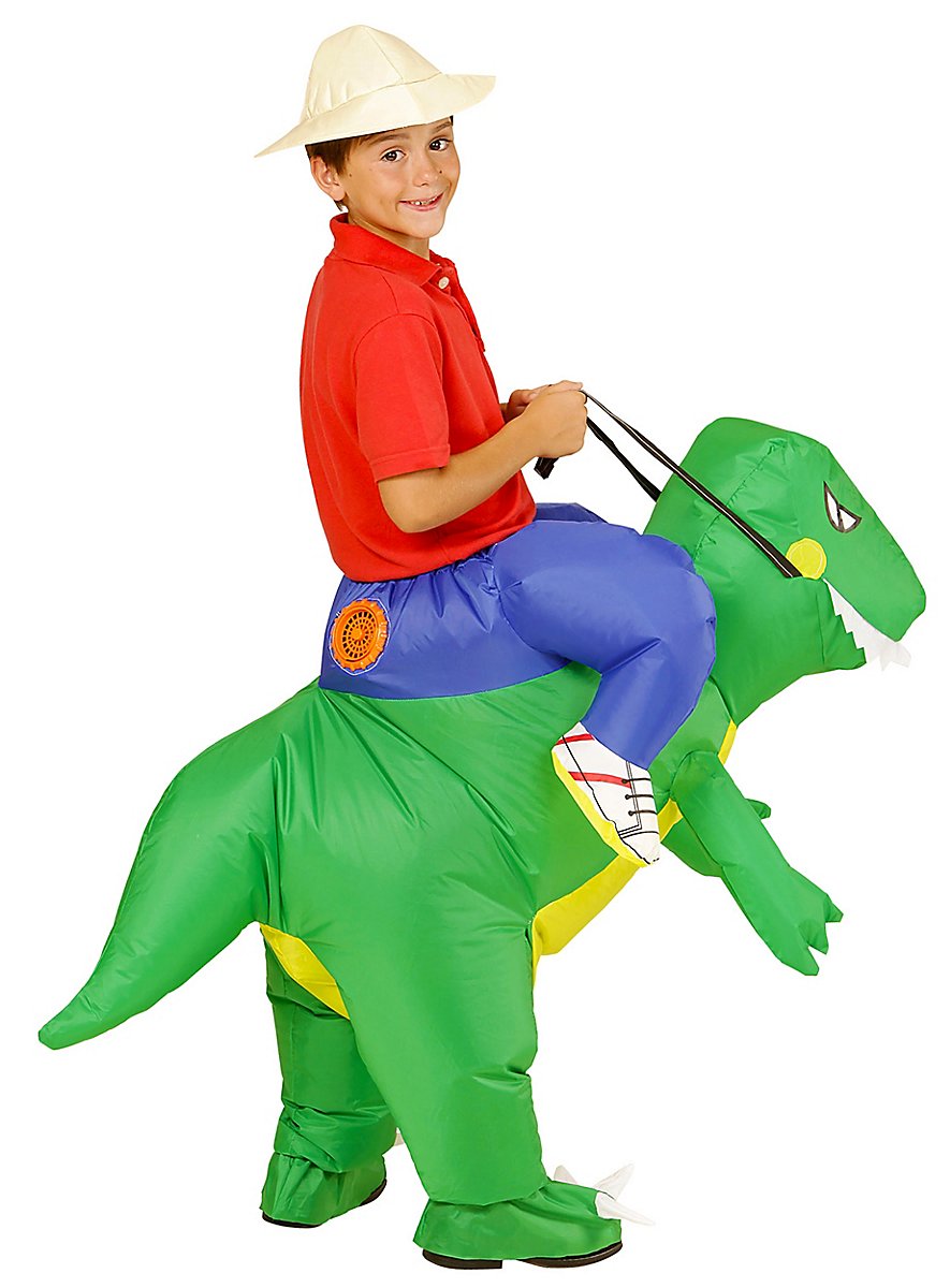 Dinosaur rider inflatable kid’s costume - maskworld.com