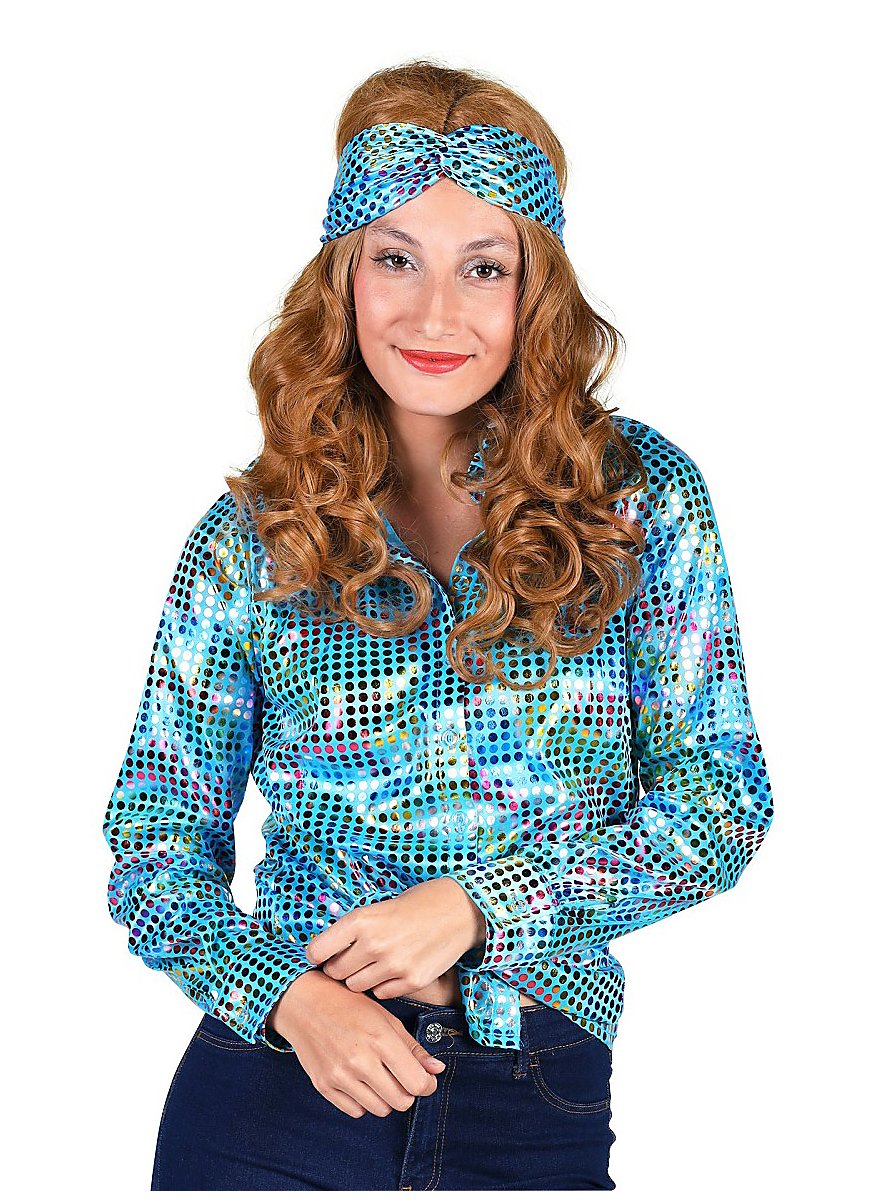Disco blouse turquoise - maskworld.com