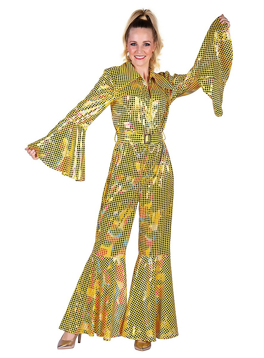 Disco catsuit yellow - maskworld.com