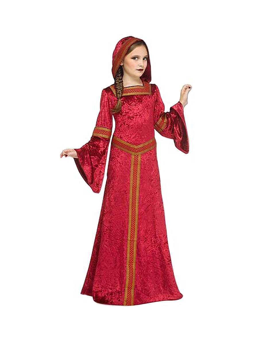 Disfraz De Maga Roja Para Niñas - maskworld.com