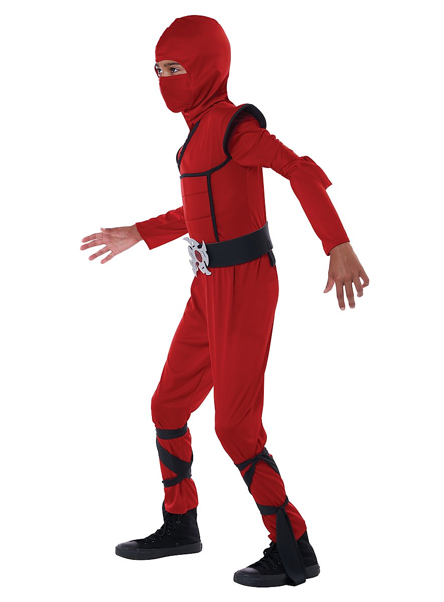 Disfraz De Ninja Fighter Para Niños Rojo - maskworld.com