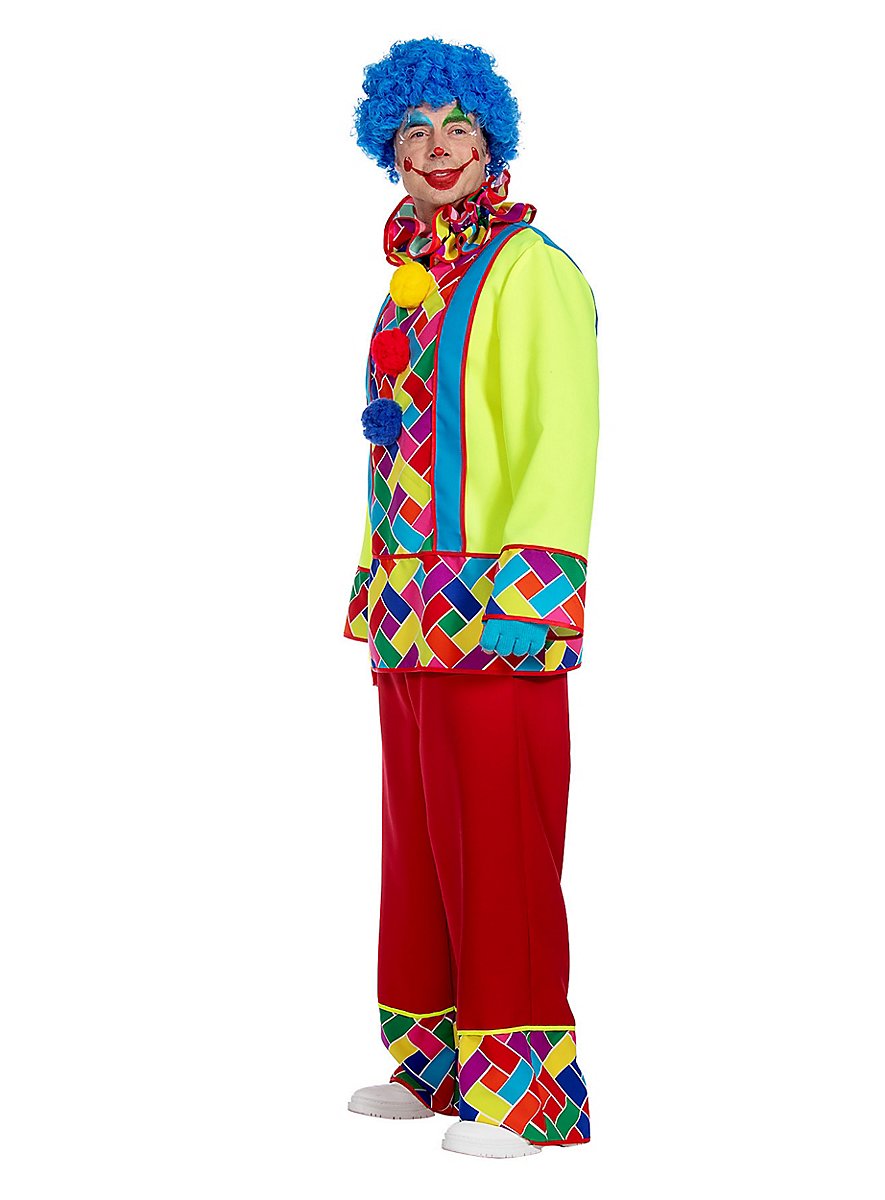Disfraz De Payaso Multicolor Para Hombres - maskworld.com