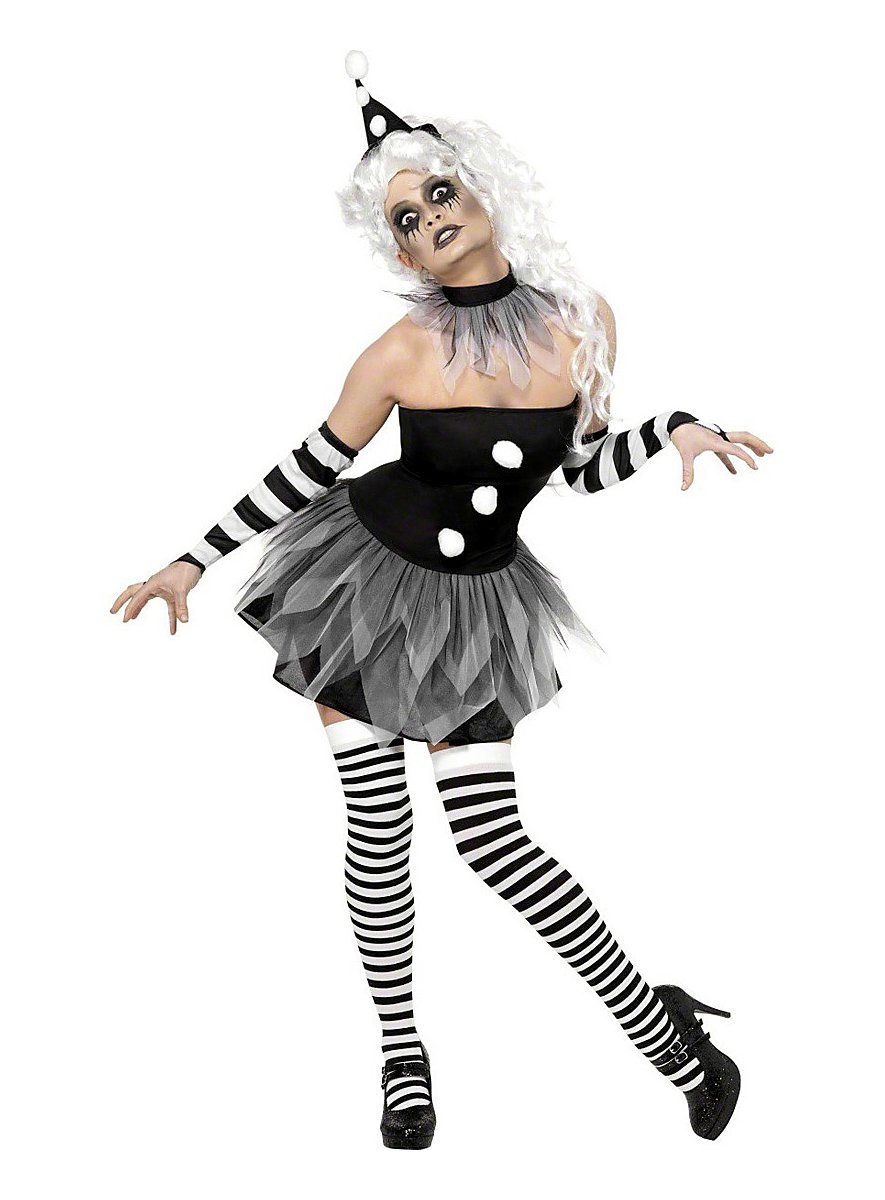 Disfraz De Payaso Terrorífico Pantomima Para Mujeres - maskworld.com