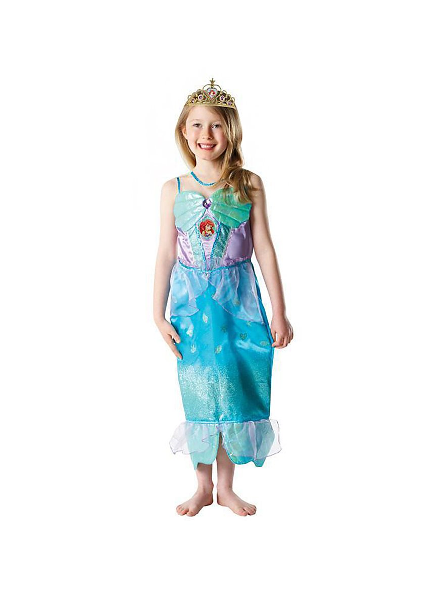 Disney princess Arielle glitter costume for kids - maskworld.com