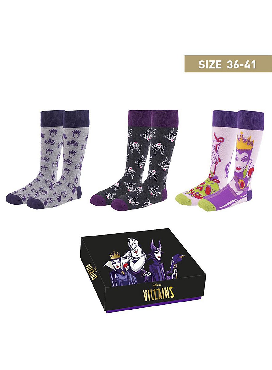 Disney Villains - Socks 3-pack - maskworld.com