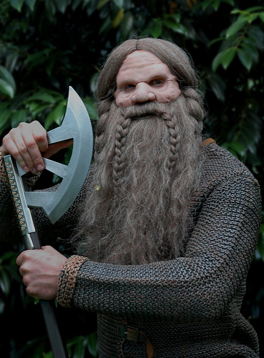 Dwarf beard set with wig - maskworld.com