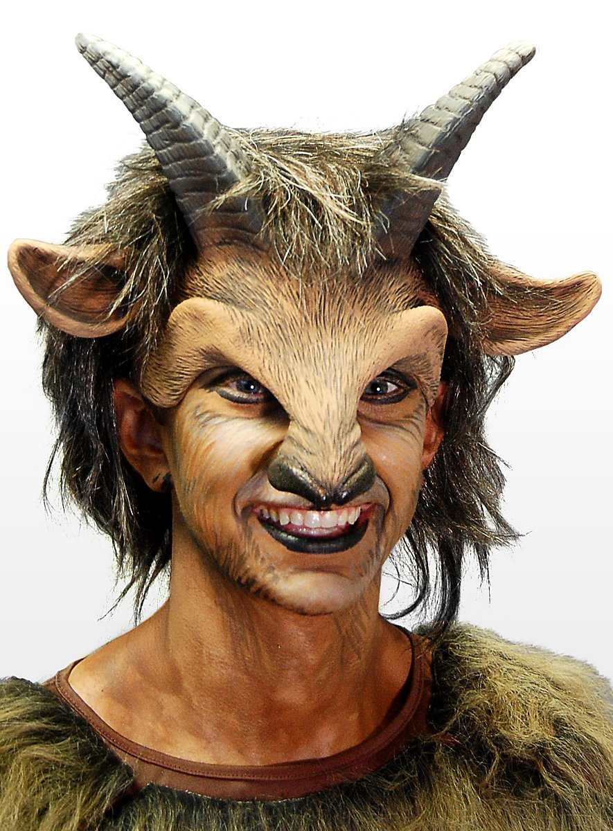 Faunus Latex Half Mask - maskworld.com