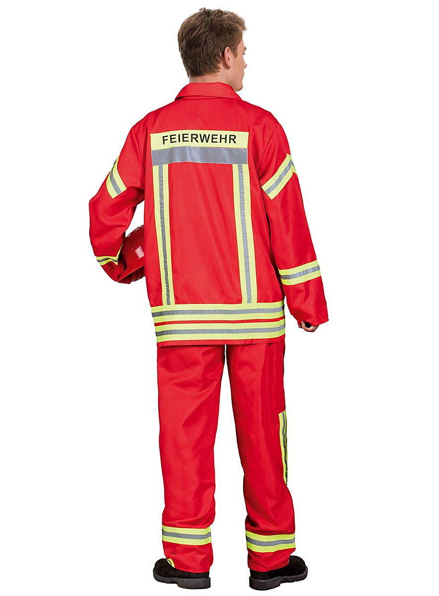 Firefighter Costume for Adults, red - maskworld.com