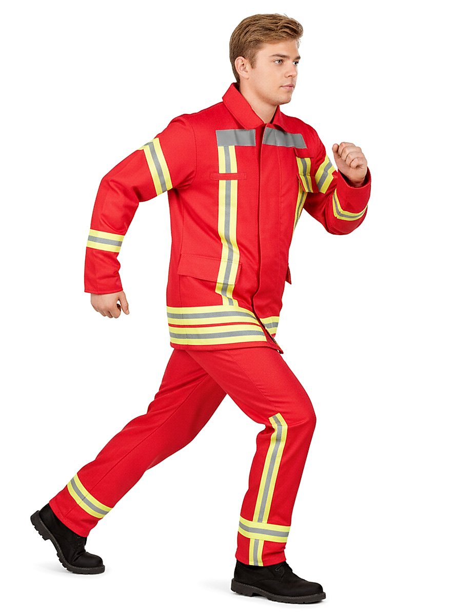 Firefighter Costume for Adults, red - maskworld.com