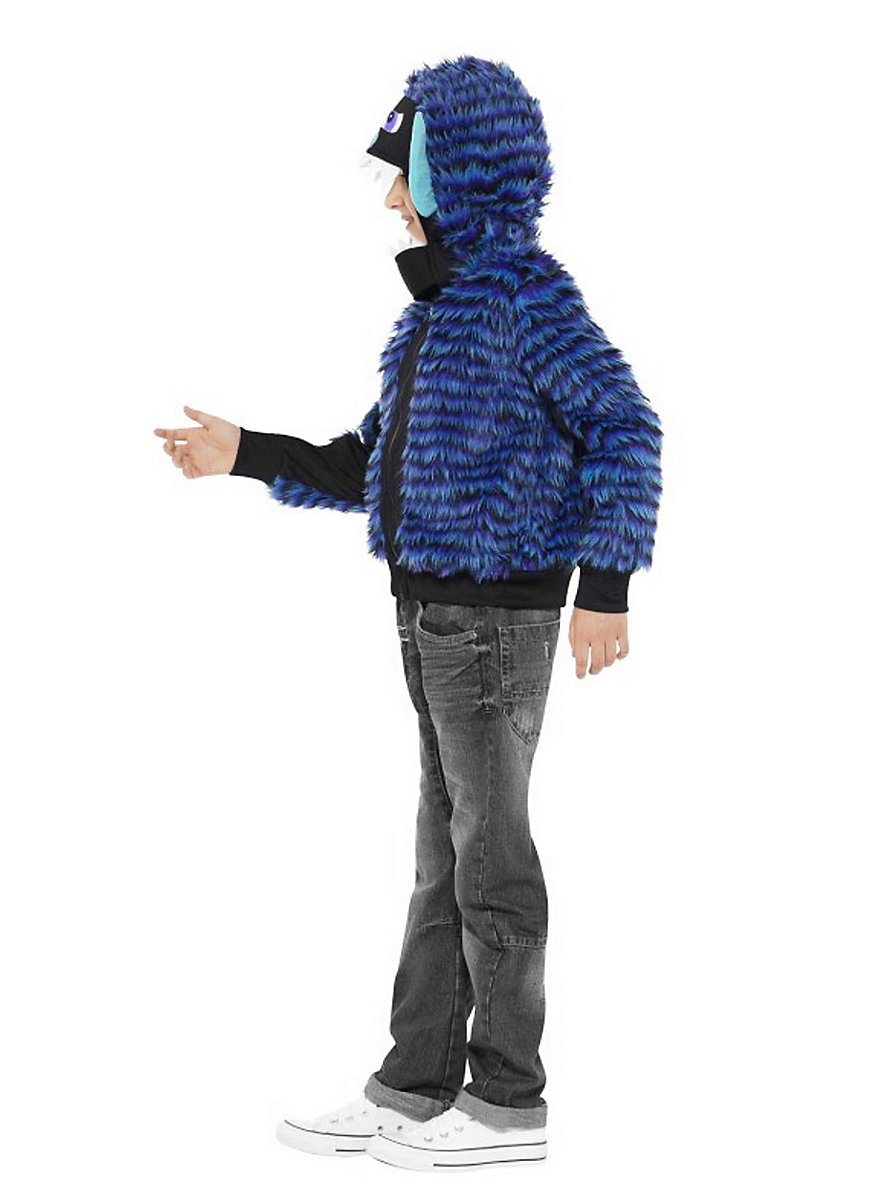Fluffy monster hooded jacket for children - maskworld.com