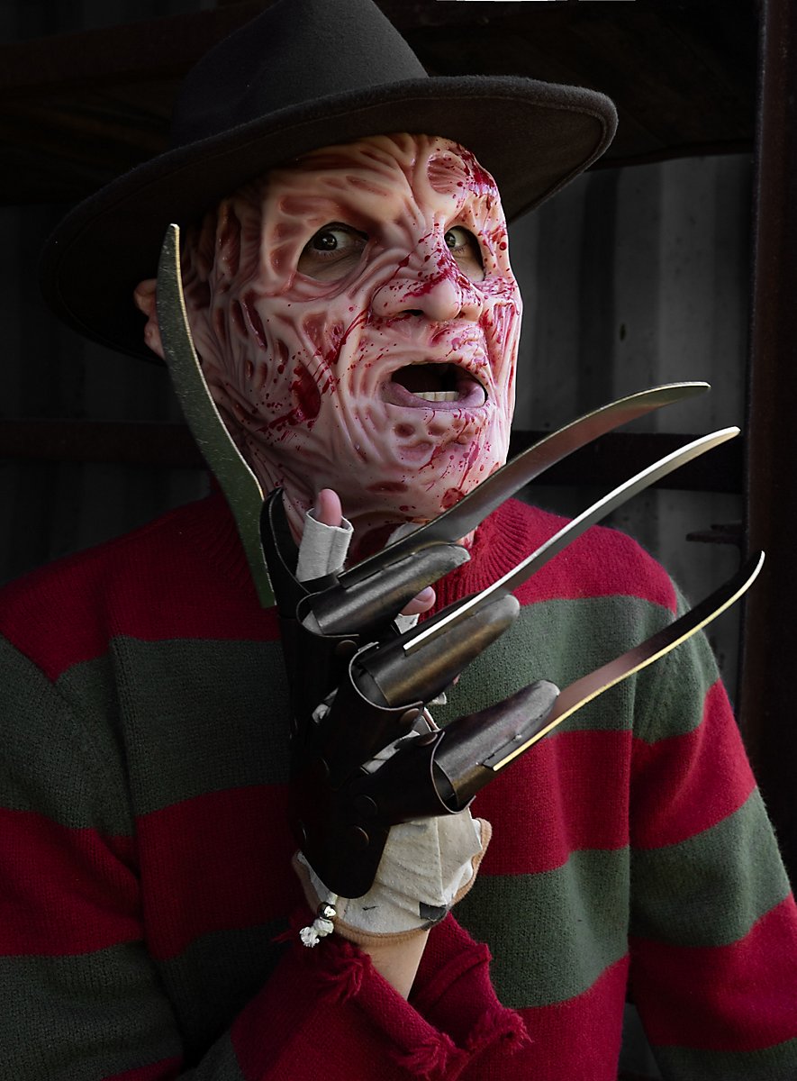 Freddy Nightmare Mask made of silicone - Deluxe - maskworld.com