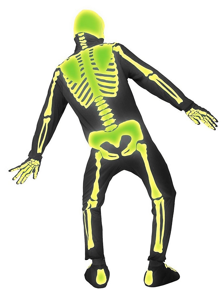 Glow in the Dark skeleton full body costume - maskworld.com