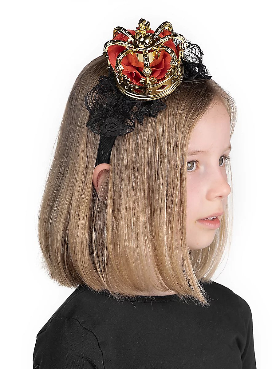 Gold crown tiara for children - maskworld.com