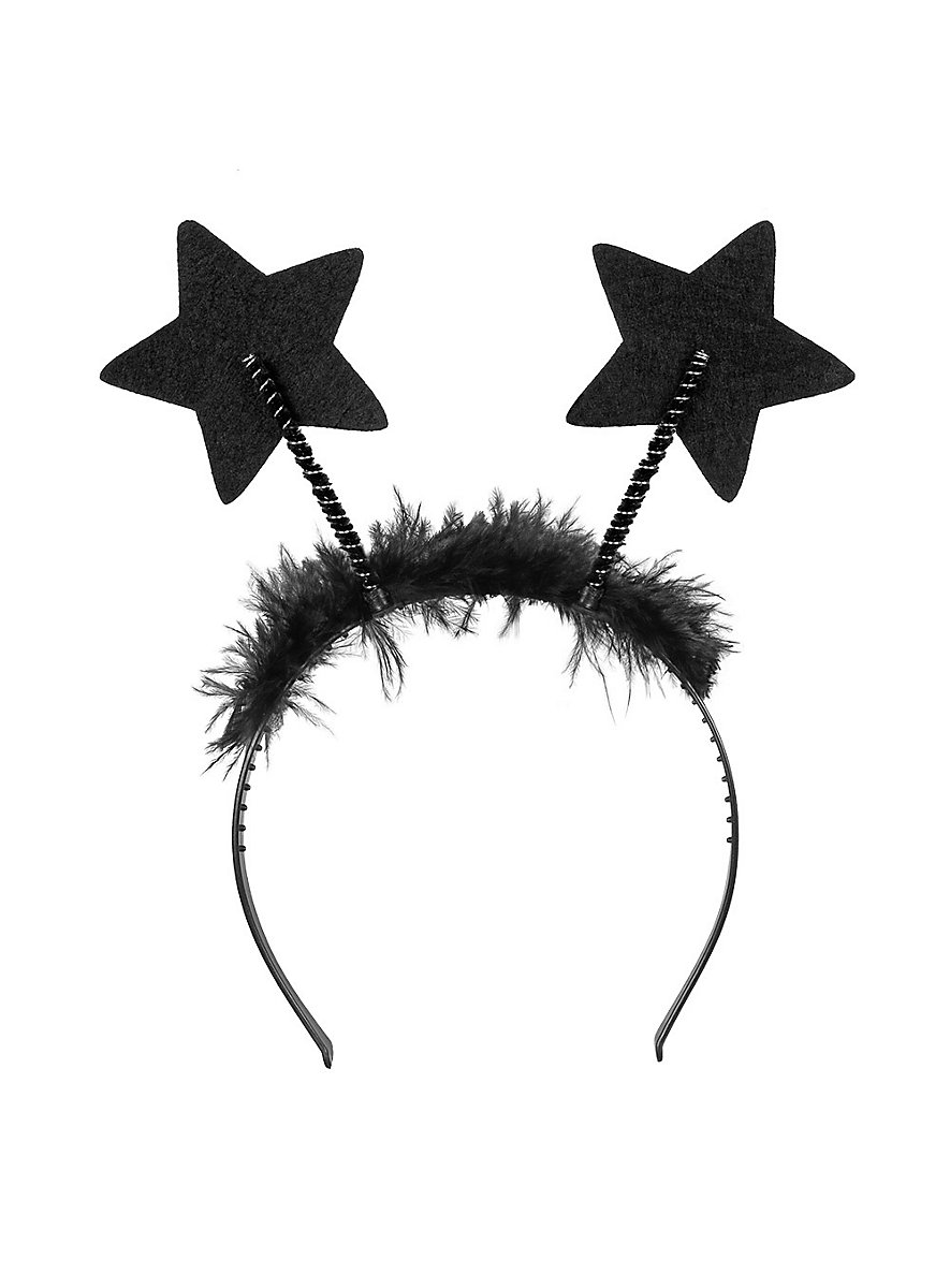 Golden disco star headband - maskworld.com