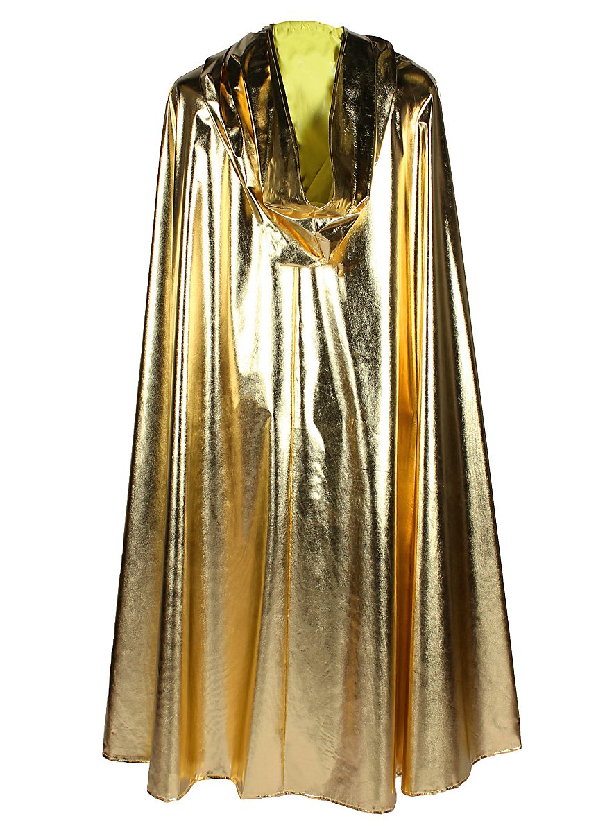 Golden hooded cape - maskworld.com