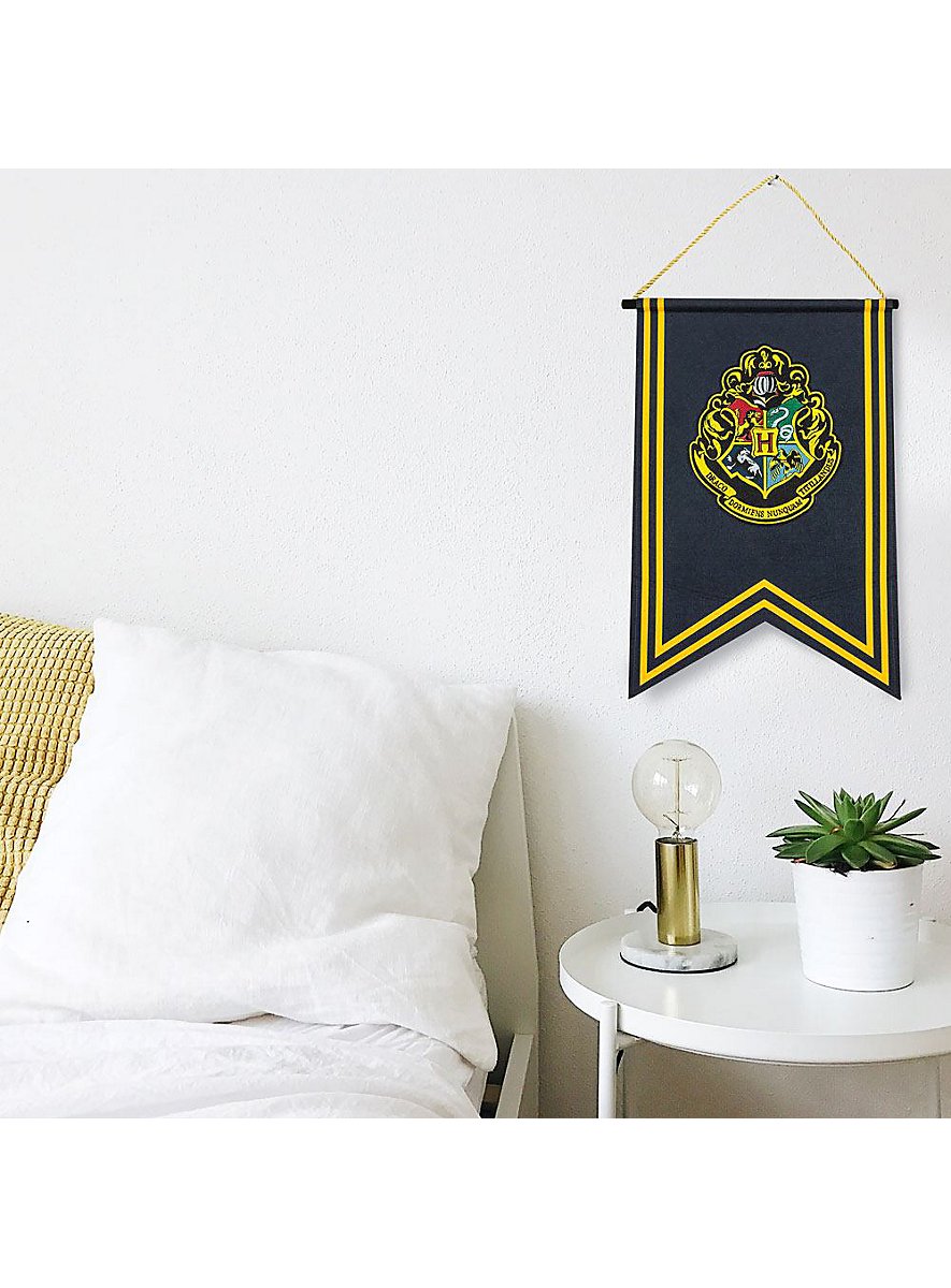 Harry Potter - Bannière murale Poudlard 30 x 44 cm - maskworld.com