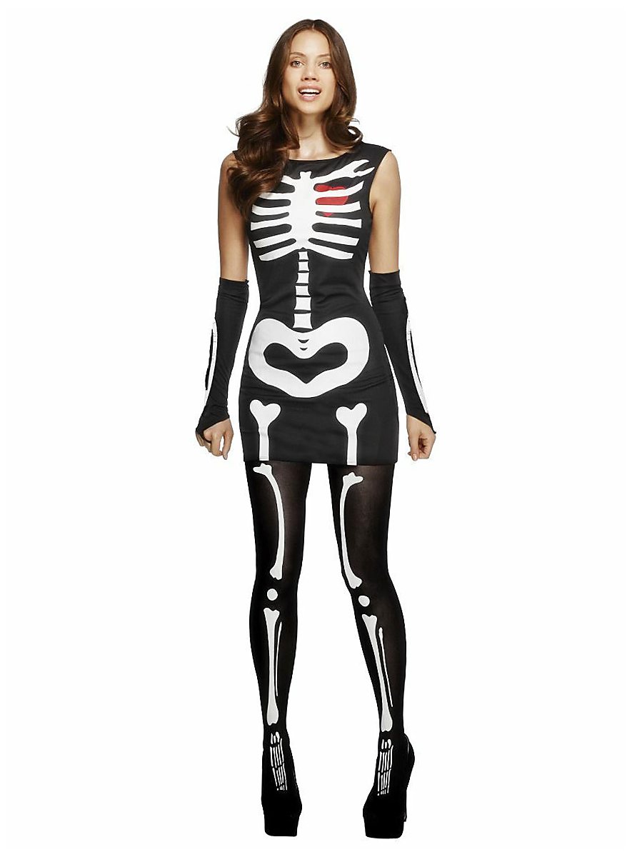 Heart & Bones Skeleton Dress - maskworld.com