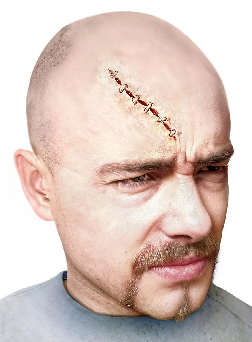 Herida Cosida Toscamente De Látex - maskworld.com