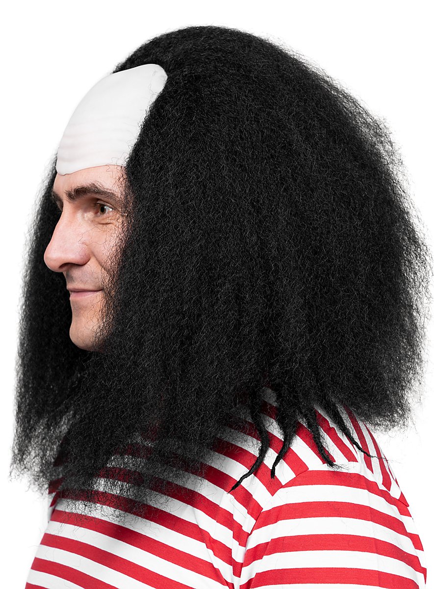 Horror clown wig black - maskworld.com