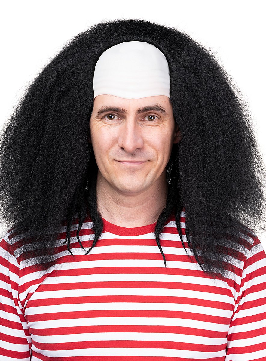 Horror Clown Wig black - maskworld.com
