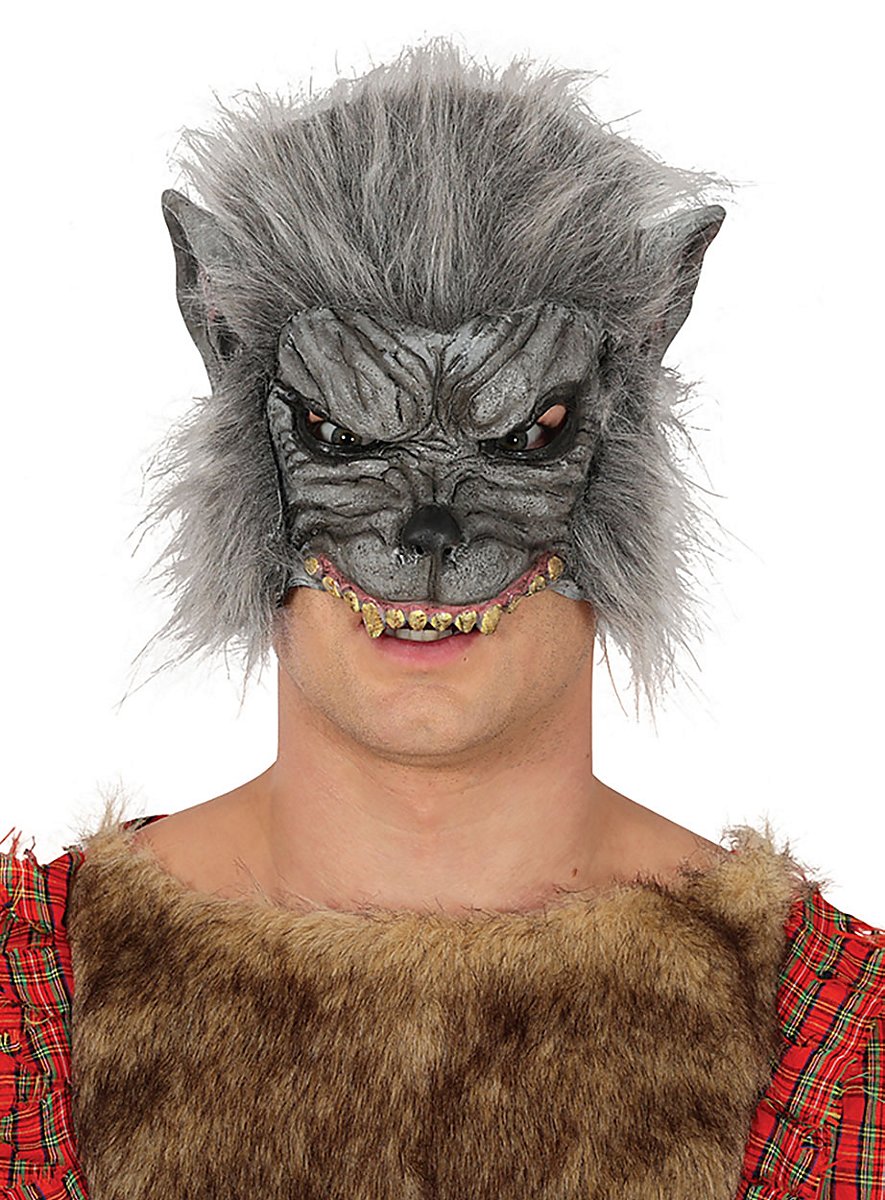 Hungry Werewolf Half Mask - maskworld.com