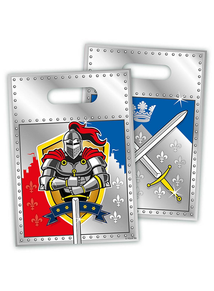 Knight party bags 8 pieces - maskworld.com