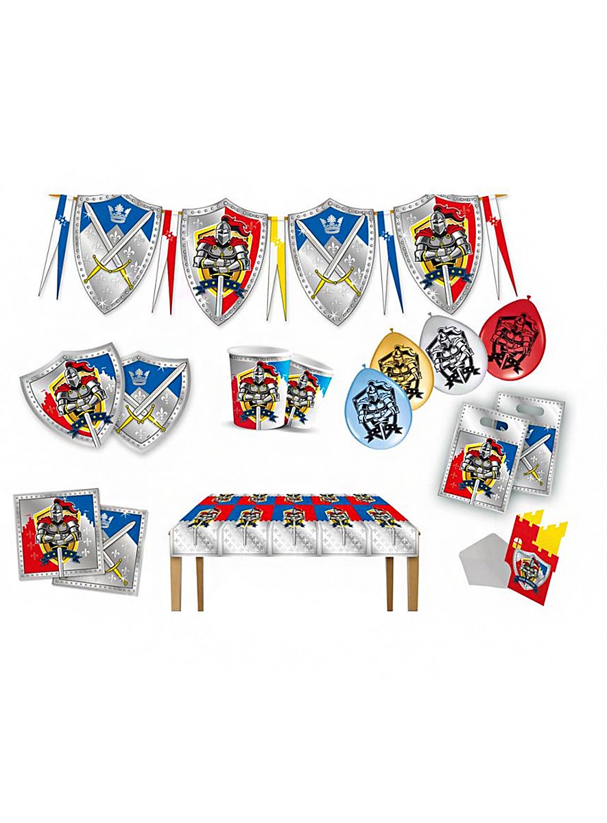 Knight party decoration box 63 pieces - maskworld.com