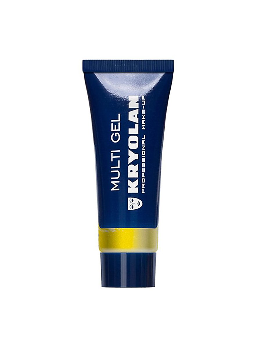 Kryolan gel glitterato giallo fine - maskworld.com