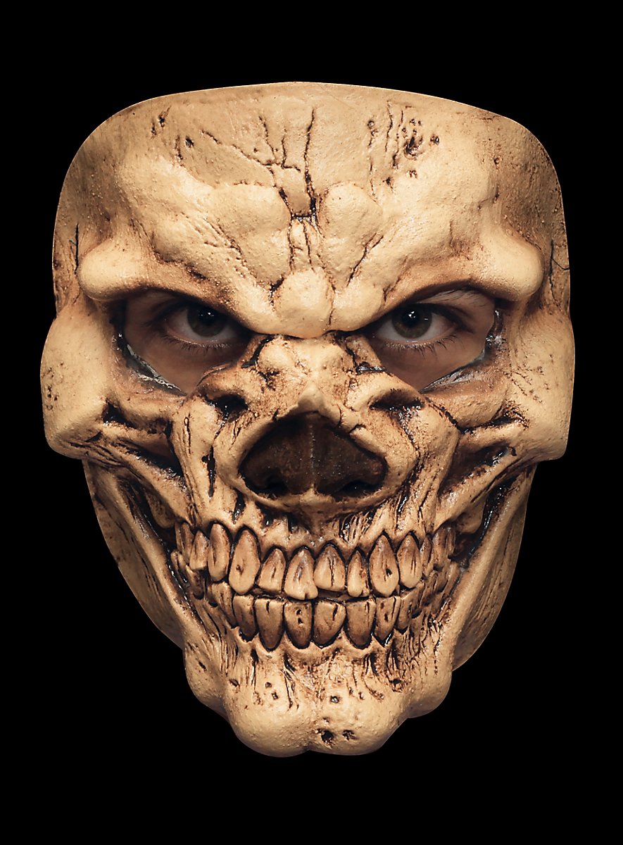 Lachende schedel masker van de verschrikking - maskworld.com