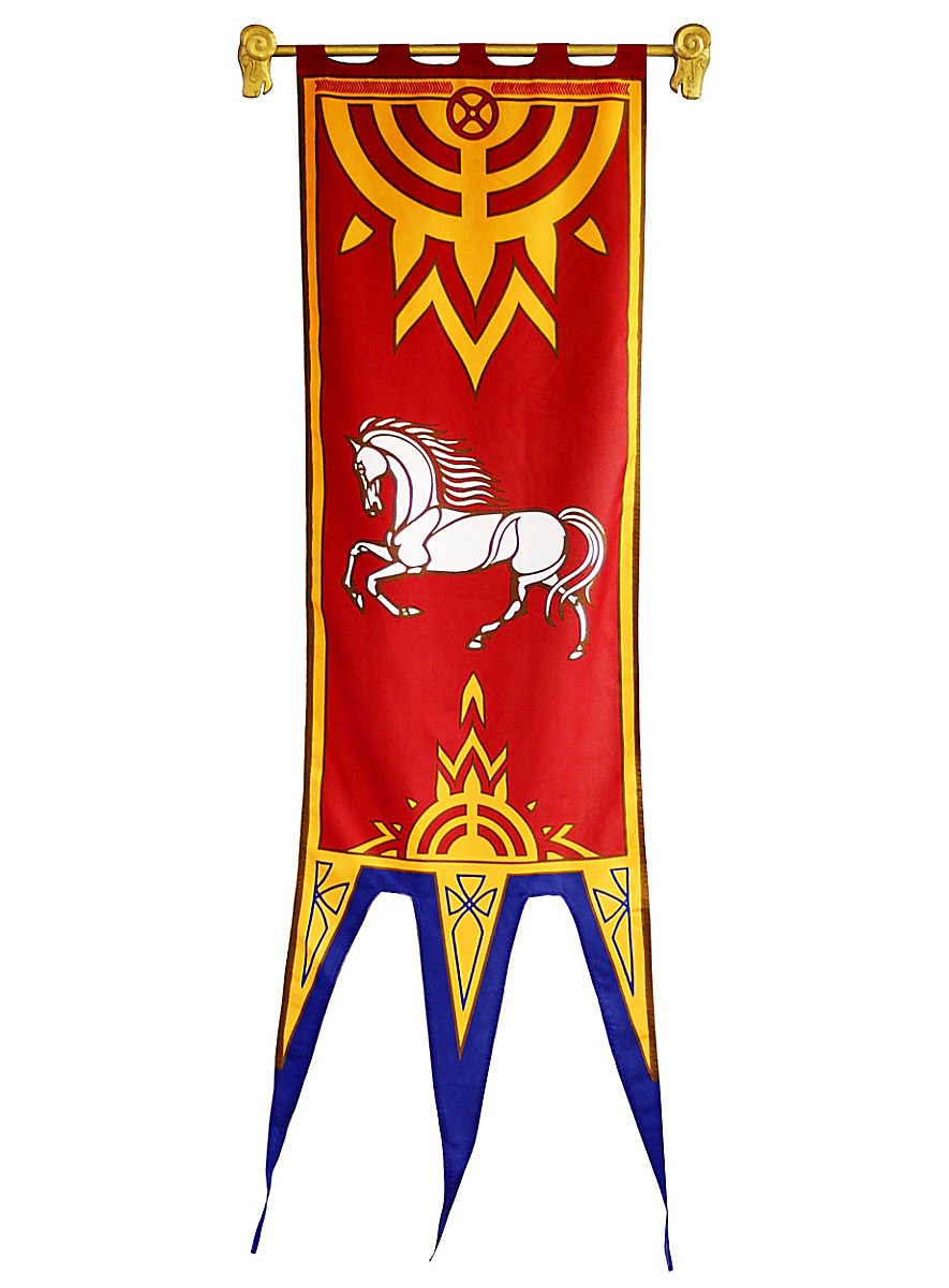 Lord of the Rings Rohan Banner red - maskworld.com