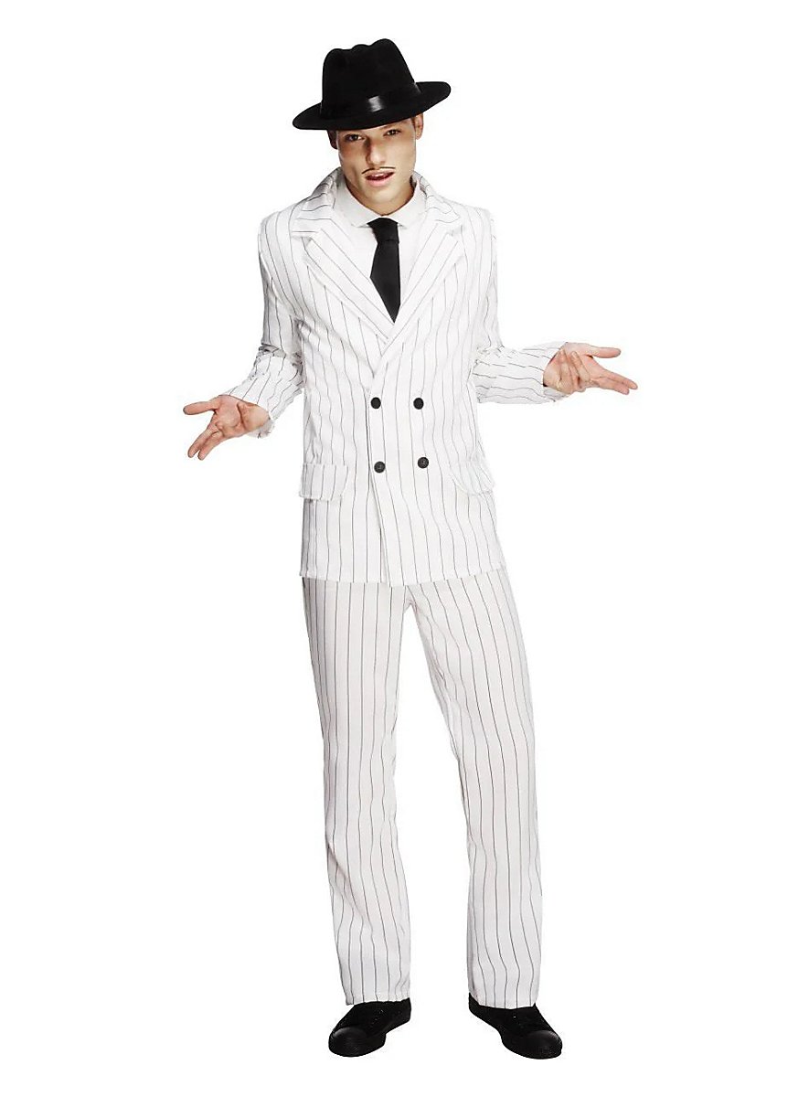 Mafia gangster costume white - maskworld.com