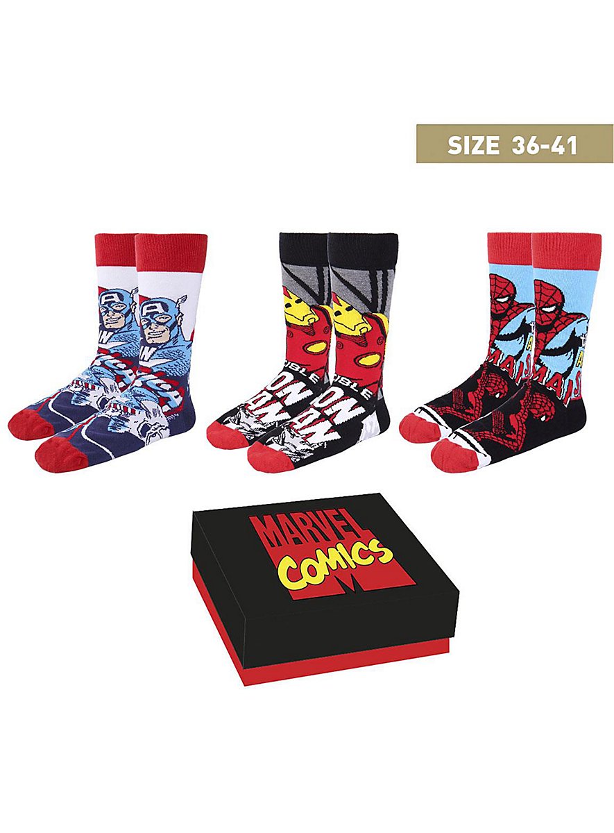 Marvel - Avengers socks 3-pack - maskworld.com