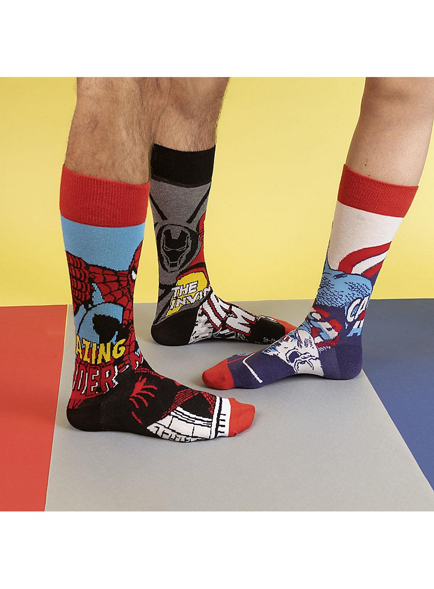 Marvel - Avengers socks 3-pack - maskworld.com
