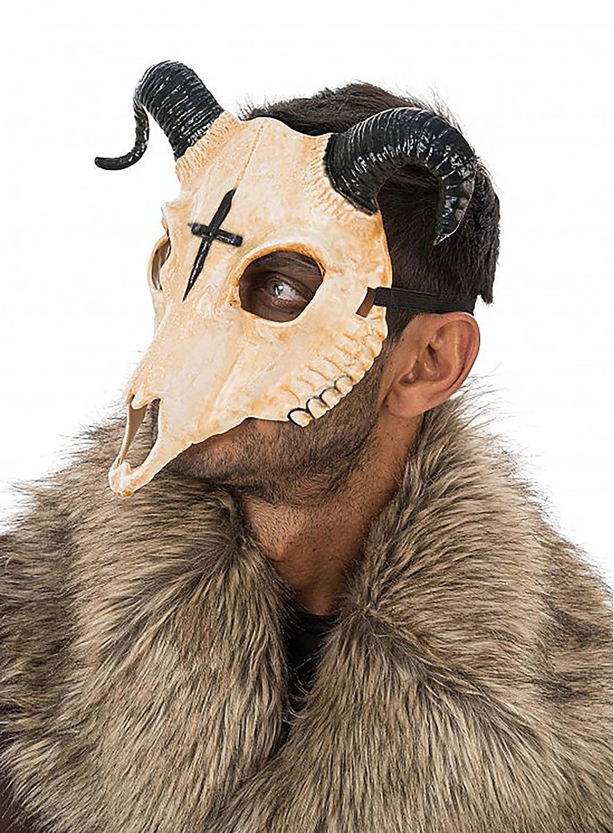 Máscara De Calavera De Cabra Demoníaca - maskworld.com