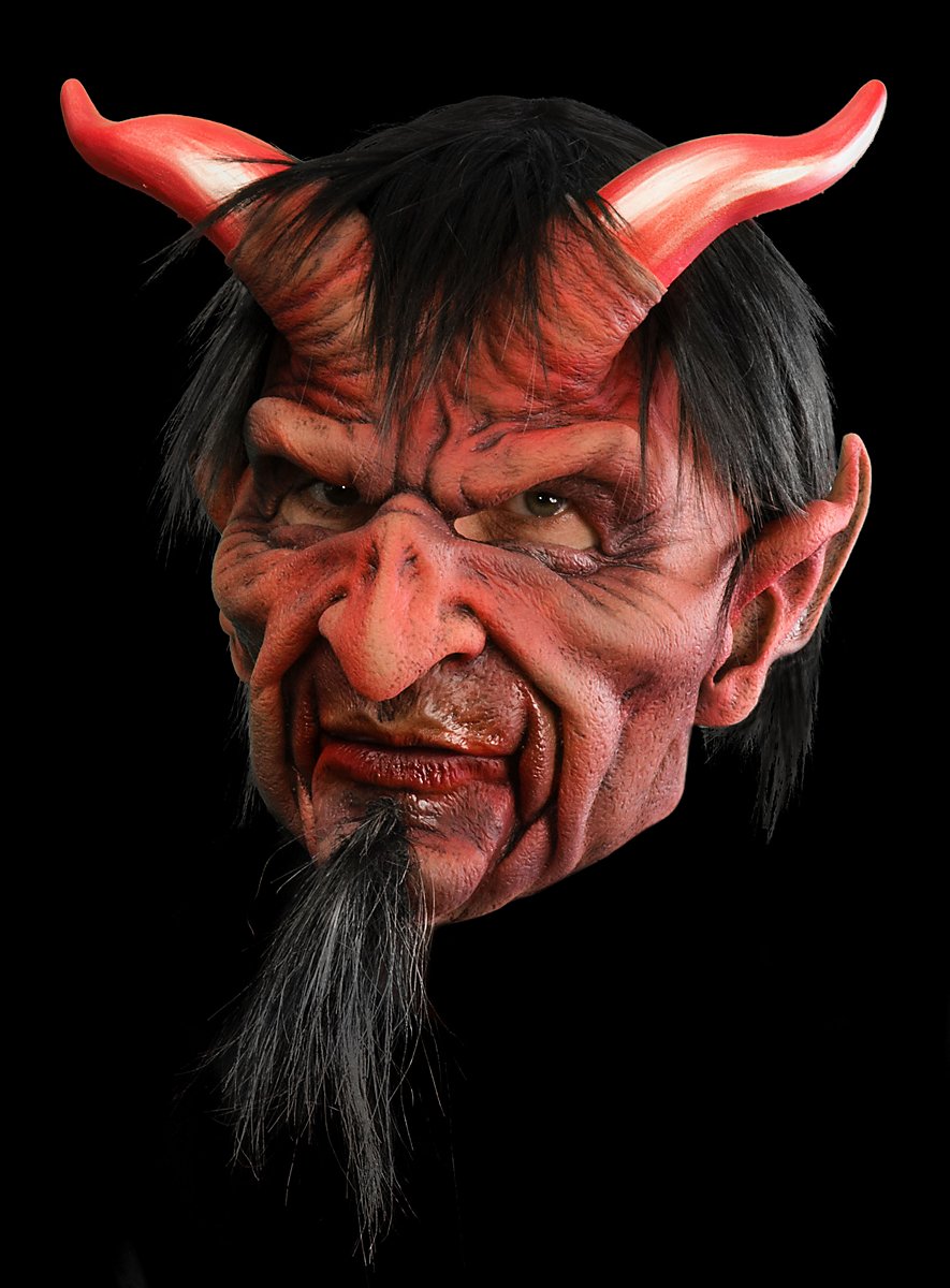 Máscara De Lucifer Con Cuernos - maskworld.com