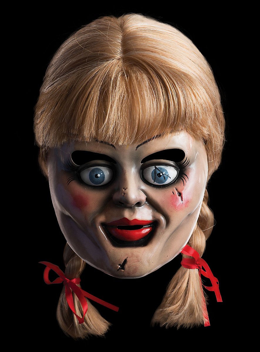 Maschera Annabelle con parrucca - maskworld.com