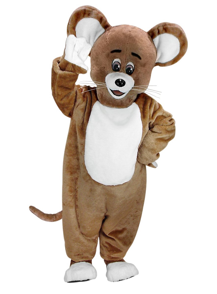 Mascotte topo marrone - maskworld.com