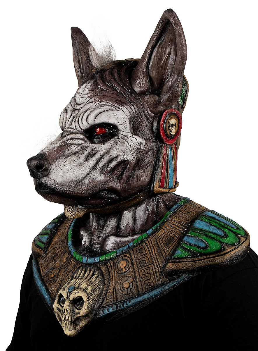 Masque de démon chien aztèque - maskworld.com