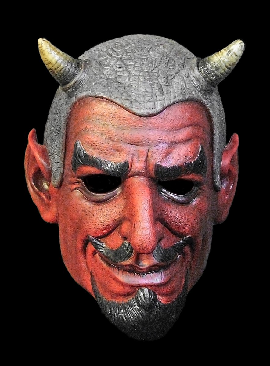 Masque de diable de conte de fées en latex - maskworld.com