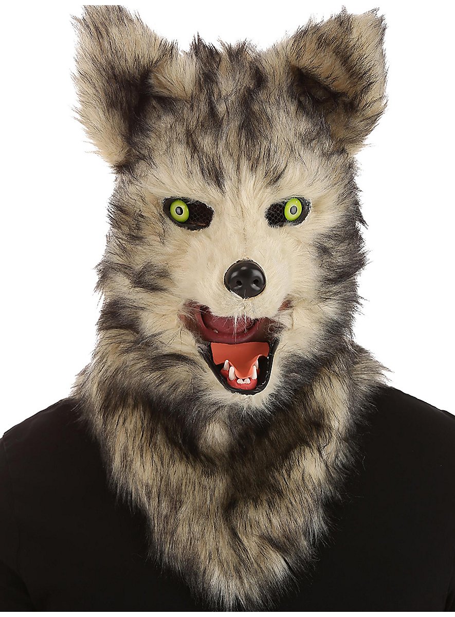 Masque de loup avec bouche mobile - maskworld.com